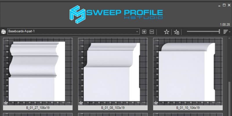 Sweep Profile Baseboards-A 1 | Kstudio - 3Ds Max Plugins