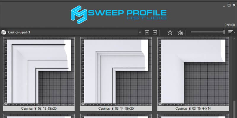Sweep Profile Casings-B 3 | Kstudio - 3Ds Max Plugins