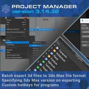 Project Manager version 2.94.50 | New version of Asset Browser | Kstudio - 3ds Max Plugins & Scripts