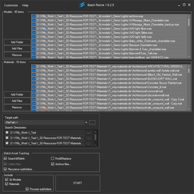 Batch Relink 3D Files (Application) | Kstudio - 3ds Max Plugins