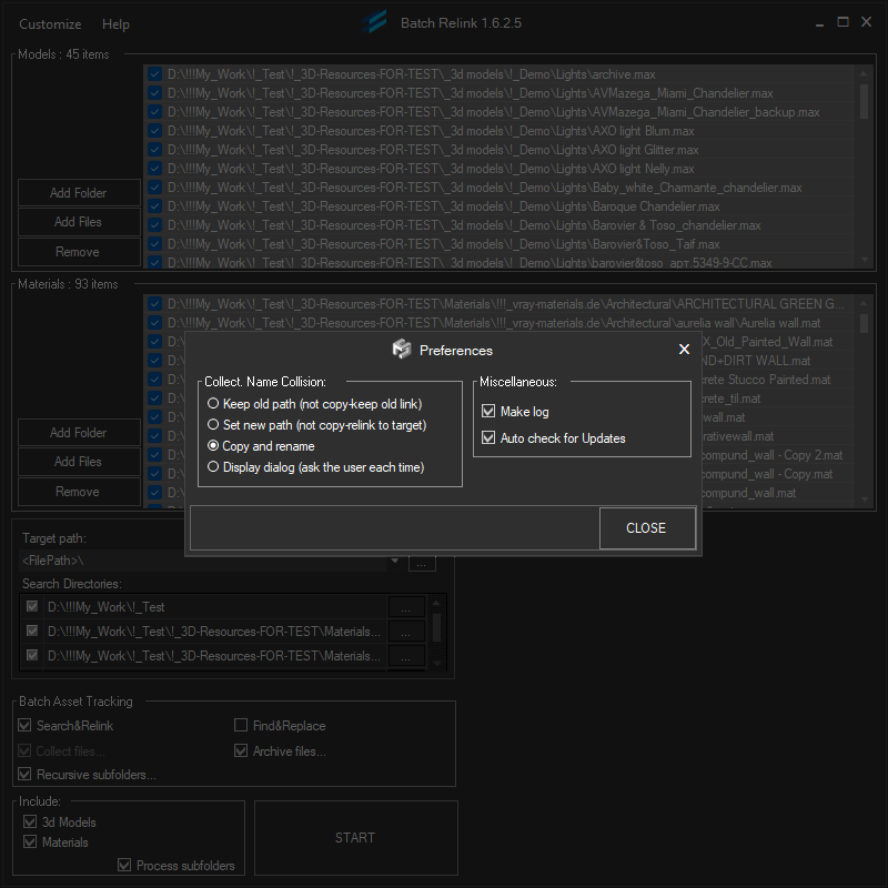 Batch Relink 3D Files (Application) | Kstudio - 3ds Max Plugins