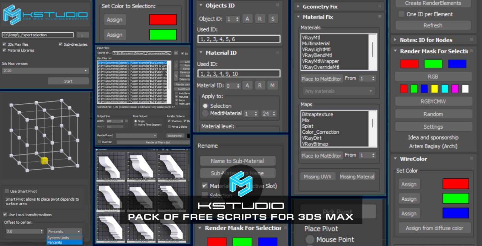 Kstudio Script pack updated | Kstudio Scripts Pack: News & Announcements | Kstudio - 3Ds Max Plugins
