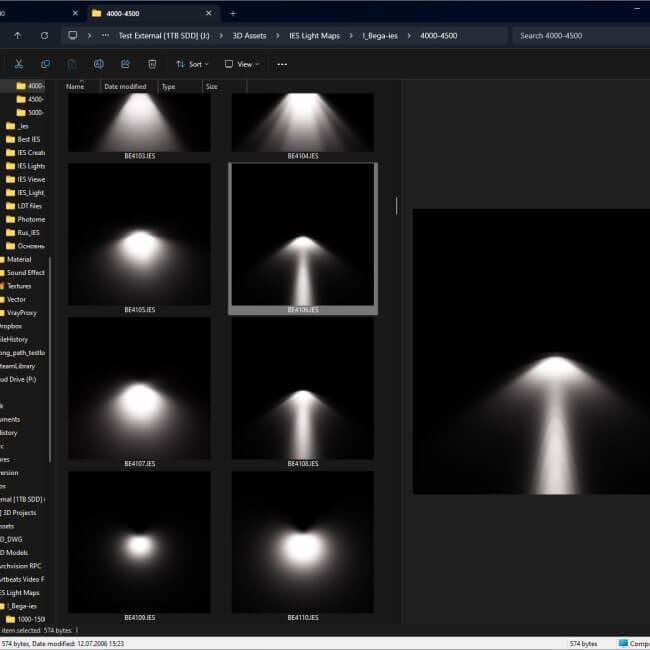 IES Explorer+[Windows Explorer Extension] | Kstudio - 3Ds Max Plugins