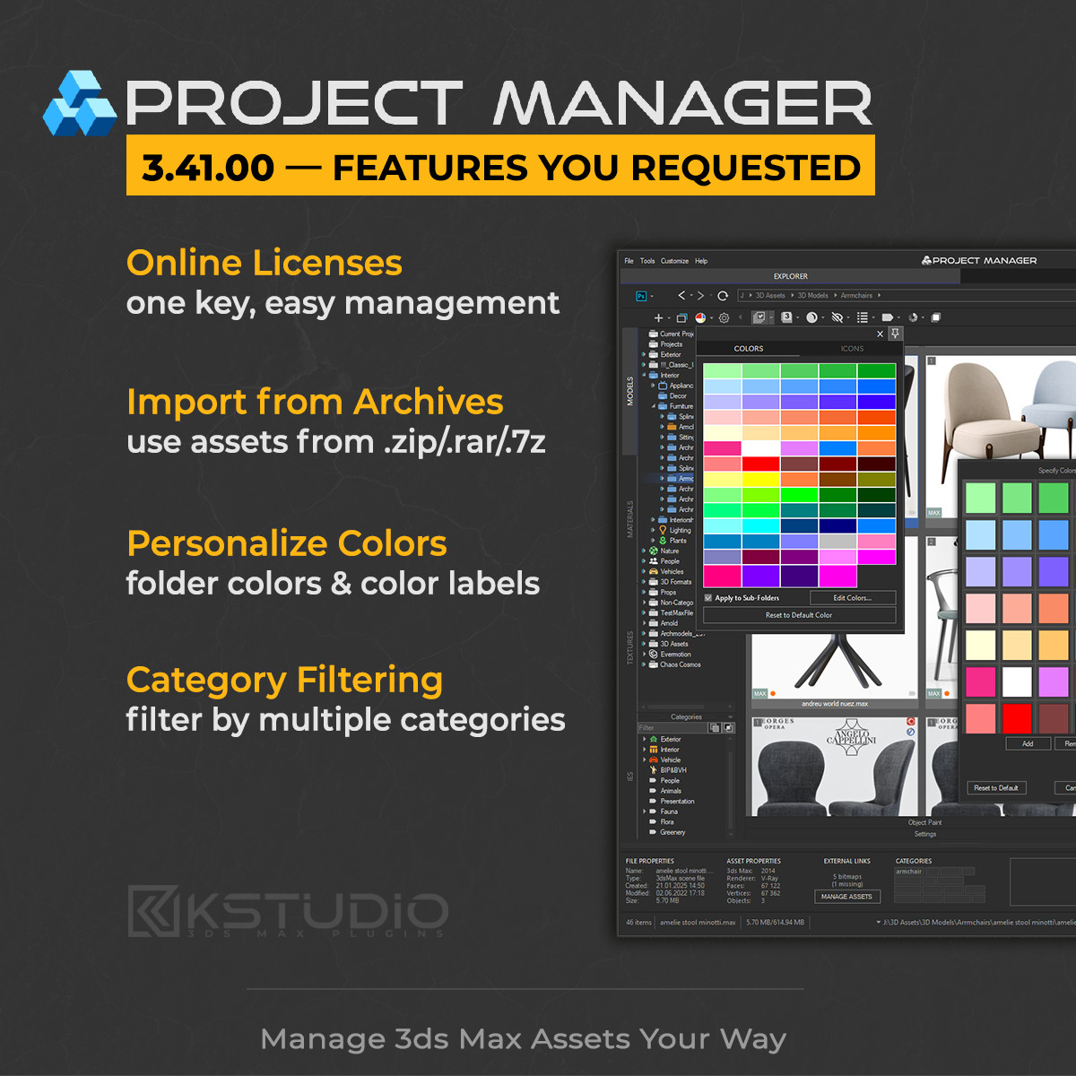 Project Manager 3.38.10 with 3ds Max 2026 Support | New version of ...